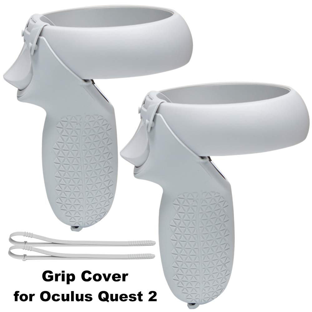 Accessories Bundle for Meta/Oculus Quest 2 with Silicone VR Face Cover - Touch Controller Grip Cover - Lens Dust Cover and 6 Thumbstick Grip Caps