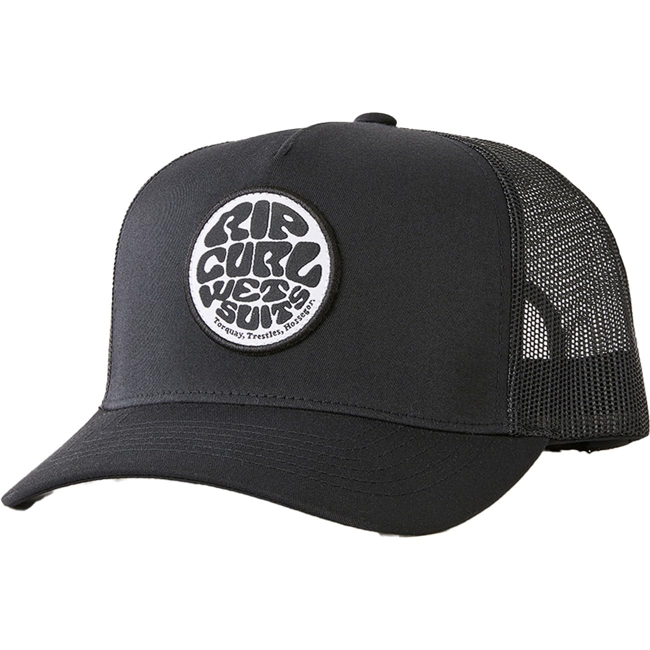 Rip Curl Icons Trucker Hat, Mesh Back Cap Snapback for Men, Adjustable, Brown, One Size