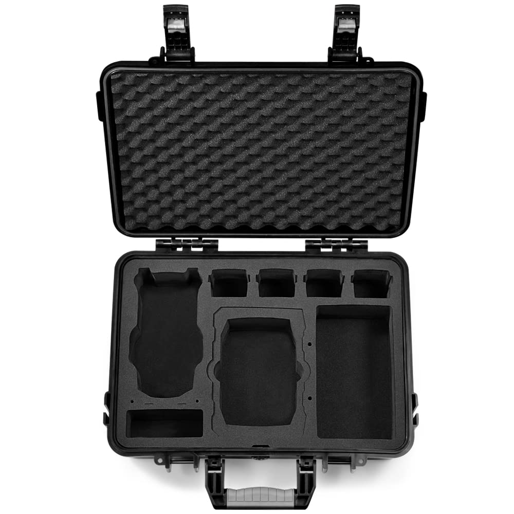 Lekufee Waterproof Hard Case for DJI Air 2S Drone/DJI Mavic Air 2 Combo/DJI Smart Controller/DJI RC Pro/DJI RC N1 and DJI Air 2S Drone Accessories (Black Case Only)