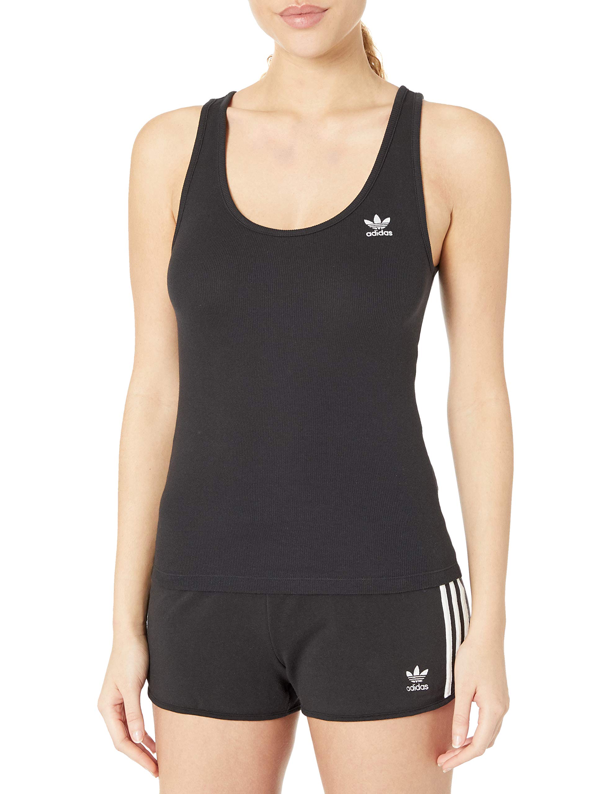 adidas Originals womens Tank Top Black/White Large