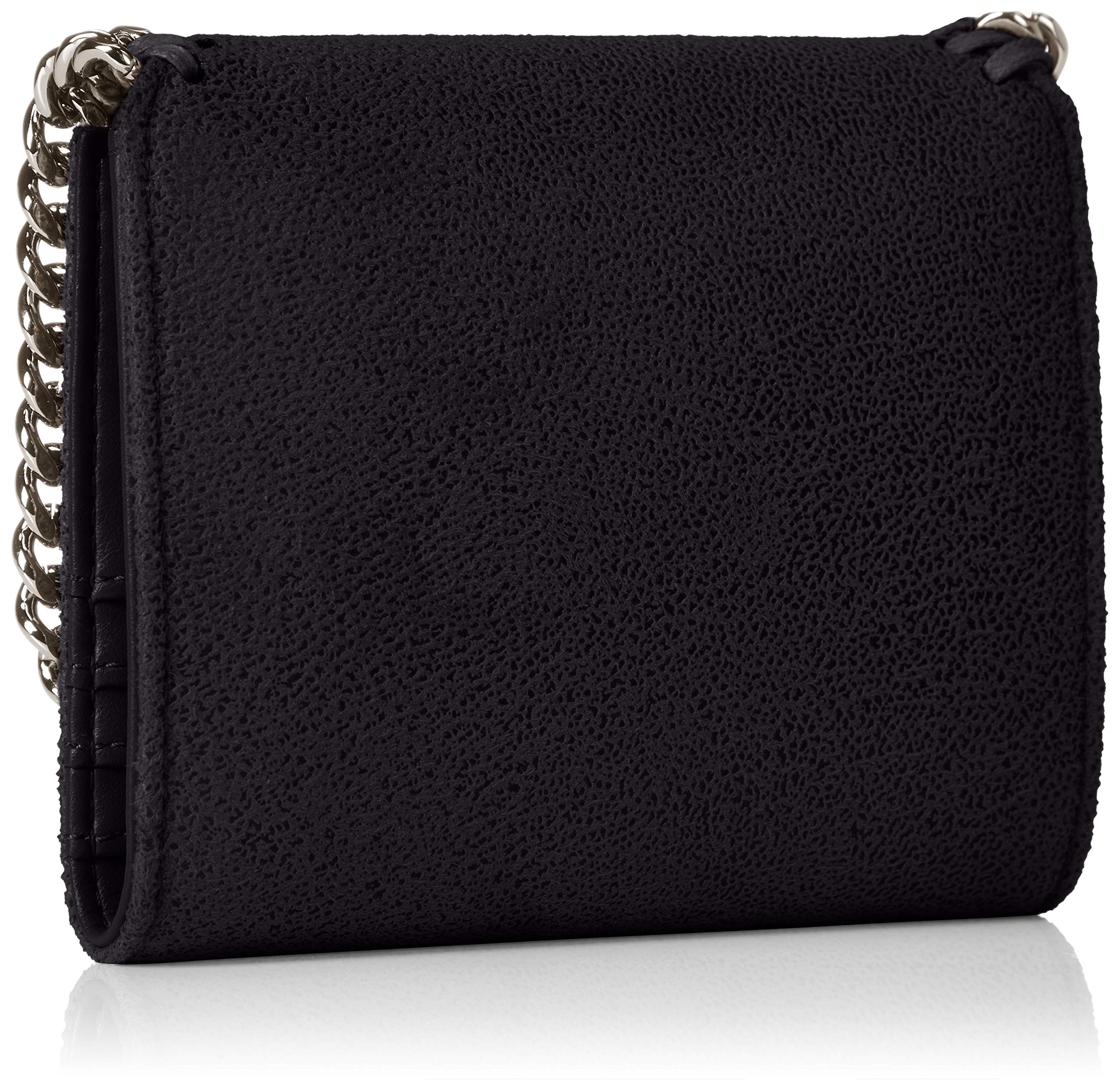 Stella McCartney SMALL FLAP Wallet Falabella Black Tri-Fold Wallet