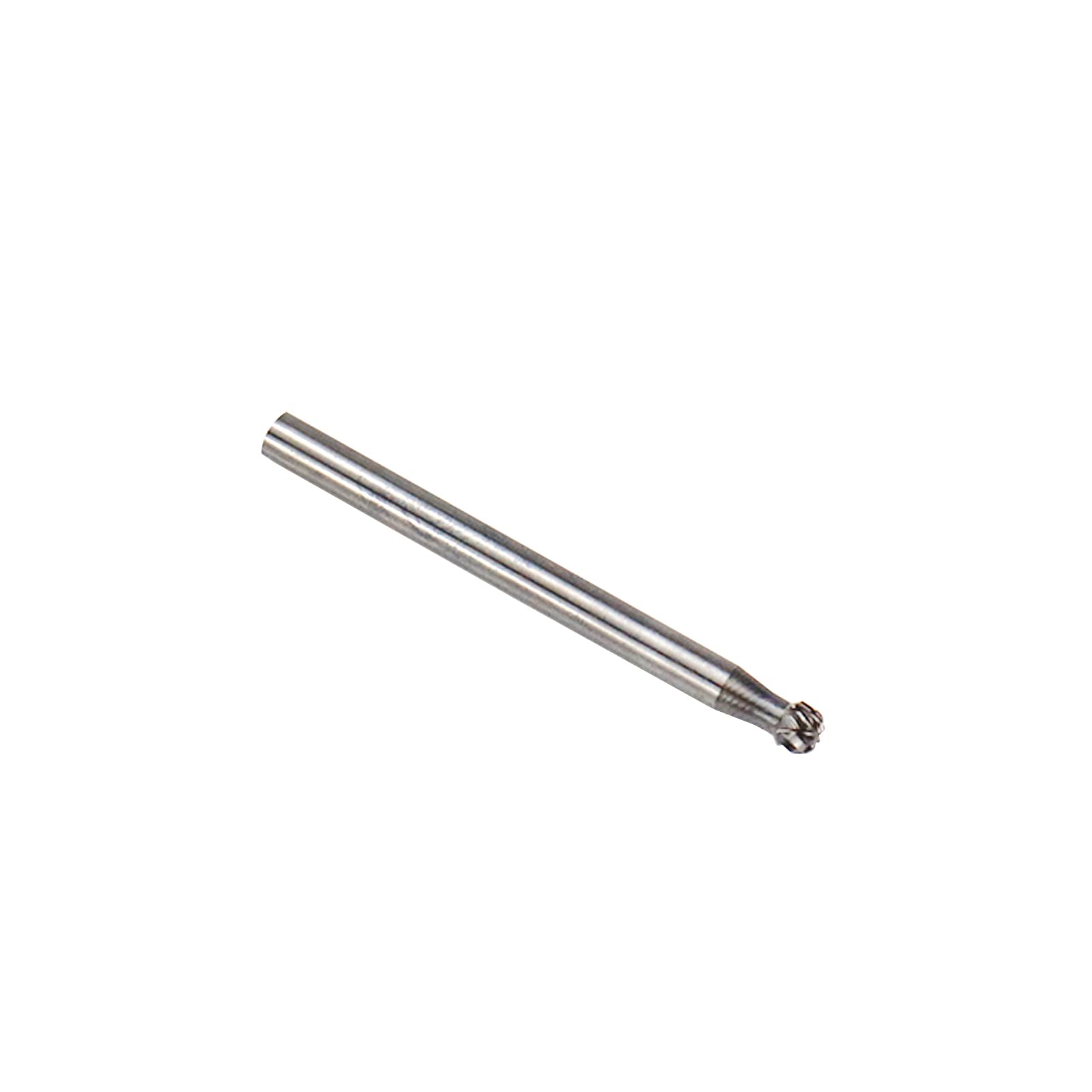 Rannb Double Cutting Carbide Rotary Burr Bits 1/8" Shank Dia 1/8" Head Dia Ball Shape Grinding Bit for Wood Carving Engraving Polishing - 10pcs