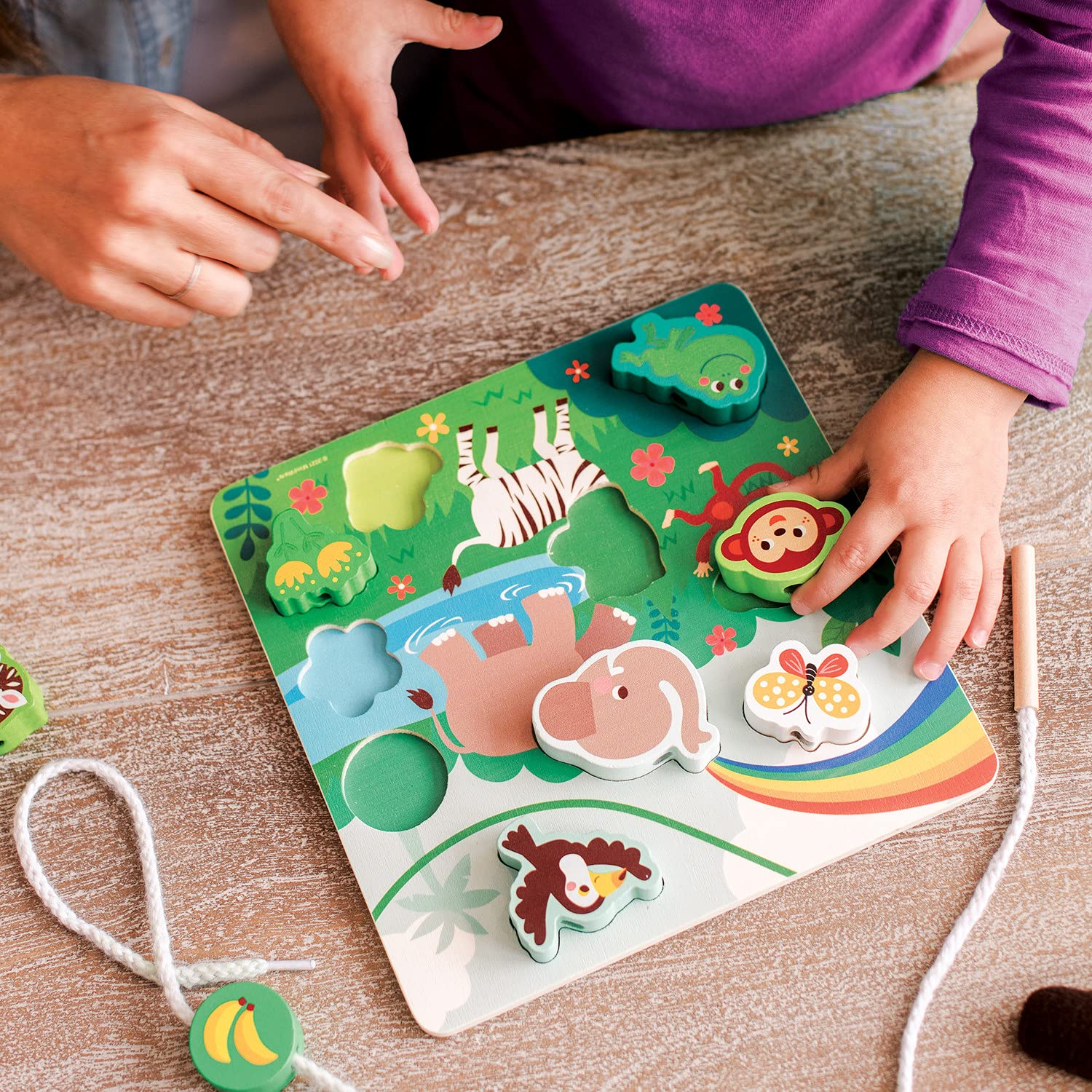Peaceable Kingdom Get Ready for Preschool with Monkey Around Game for Pre School Kids and Toddlers