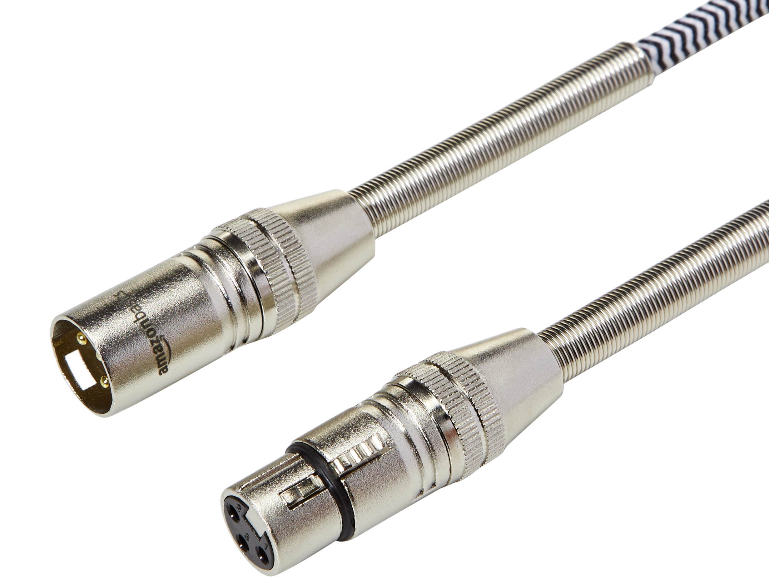 Amazon Basics 3 Pin Microphone Cable - 6 Feet, Silver