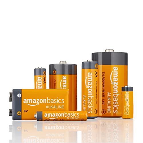 Amazon Basics 4-Pack D Cell Alkaline All-Purpose Batteries, 1.5 Volt, 5-Year Shelf Life