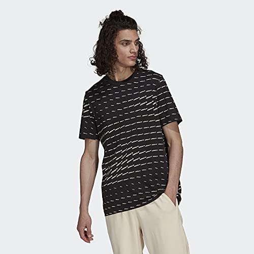 adidas Originals Men's Graphics Monogram Pack T-Shirt, Black/White, Large