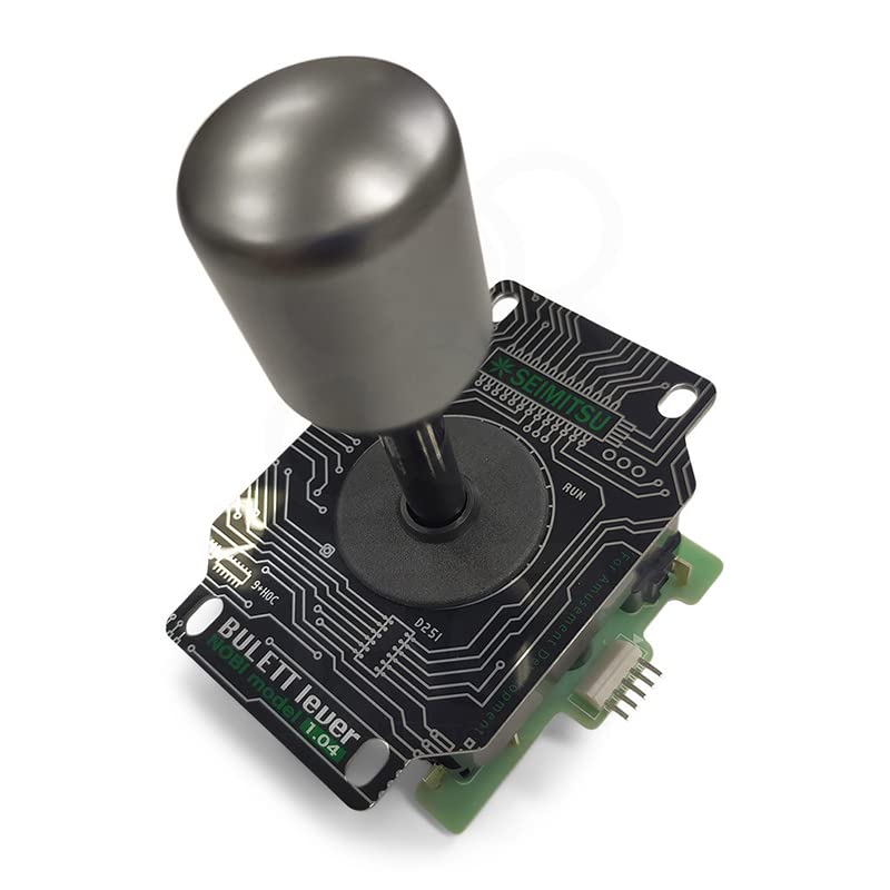 Bullet Top Ball Top Handle for Sanwa JLF-TP-8YT joystick Seimitsu Pro Edition Joystick Replacement top handle (Smoke Clear)