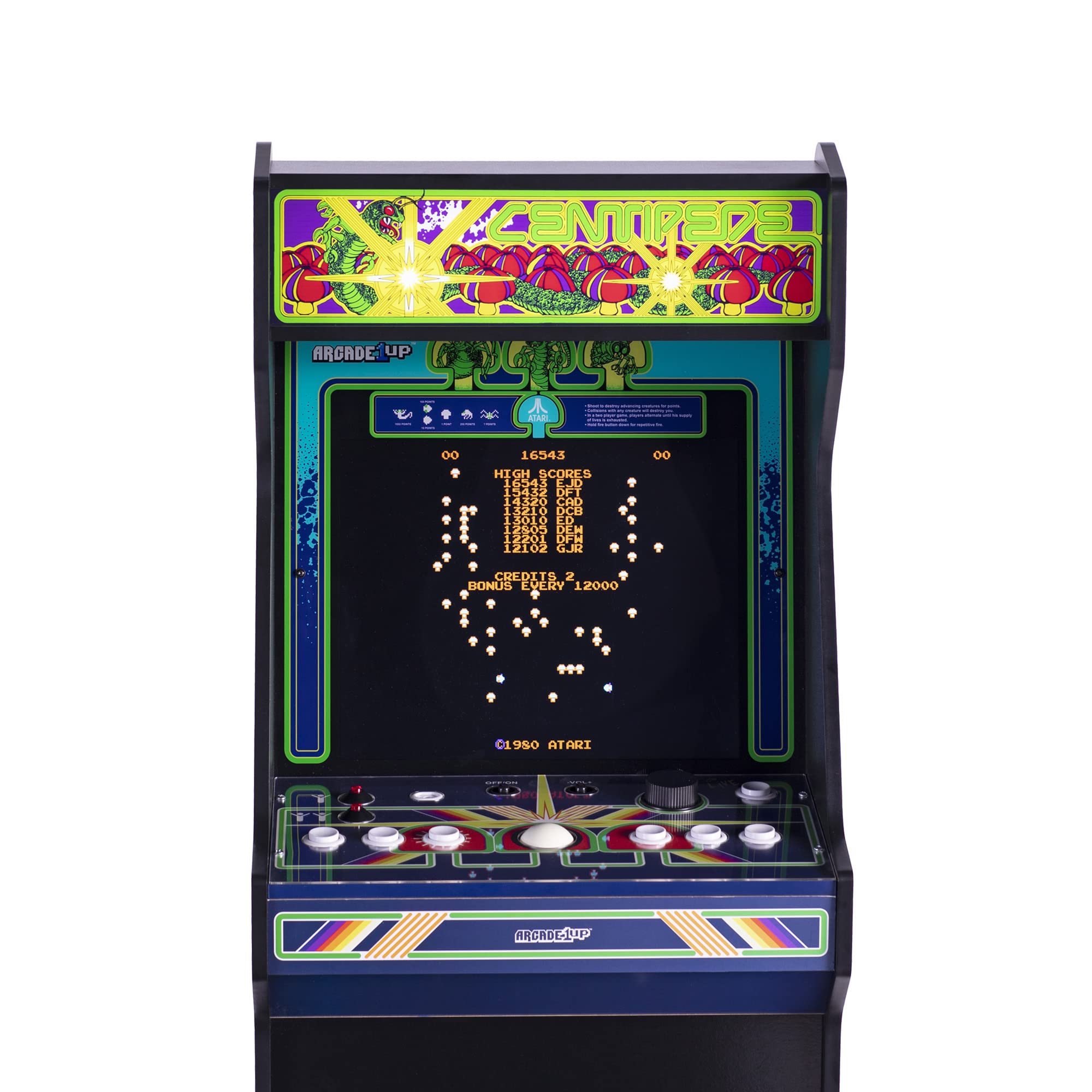 Arcade1Up Centipede Atari Legacy Edition Home Arcade Machine, Full Size Stand-up Cabinet, 14 Classic Games