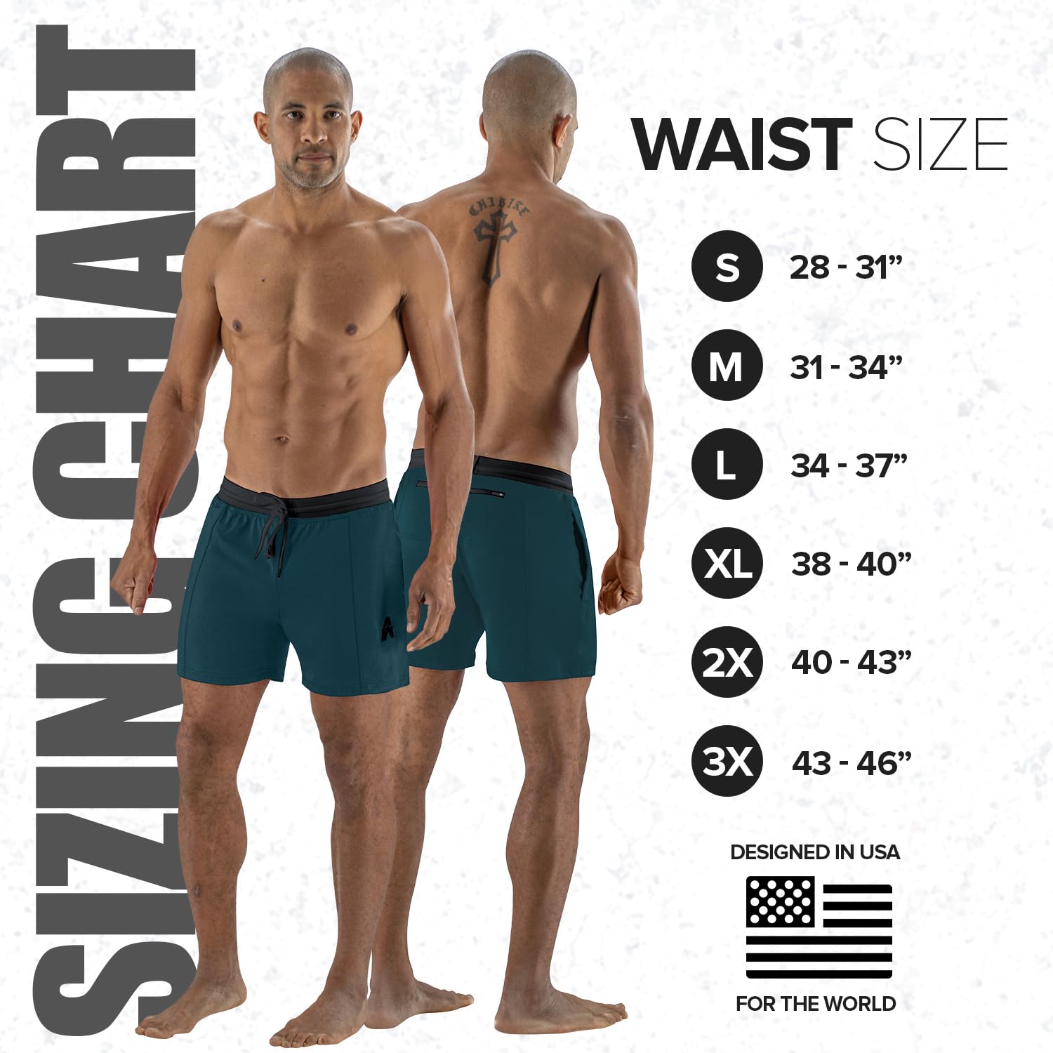 Anthem Athletics Evolflex 5 Inch Men's Workout Shorts - 3 Pocket Short for Running, Athletic & Gym Training - Marine - XX-Large