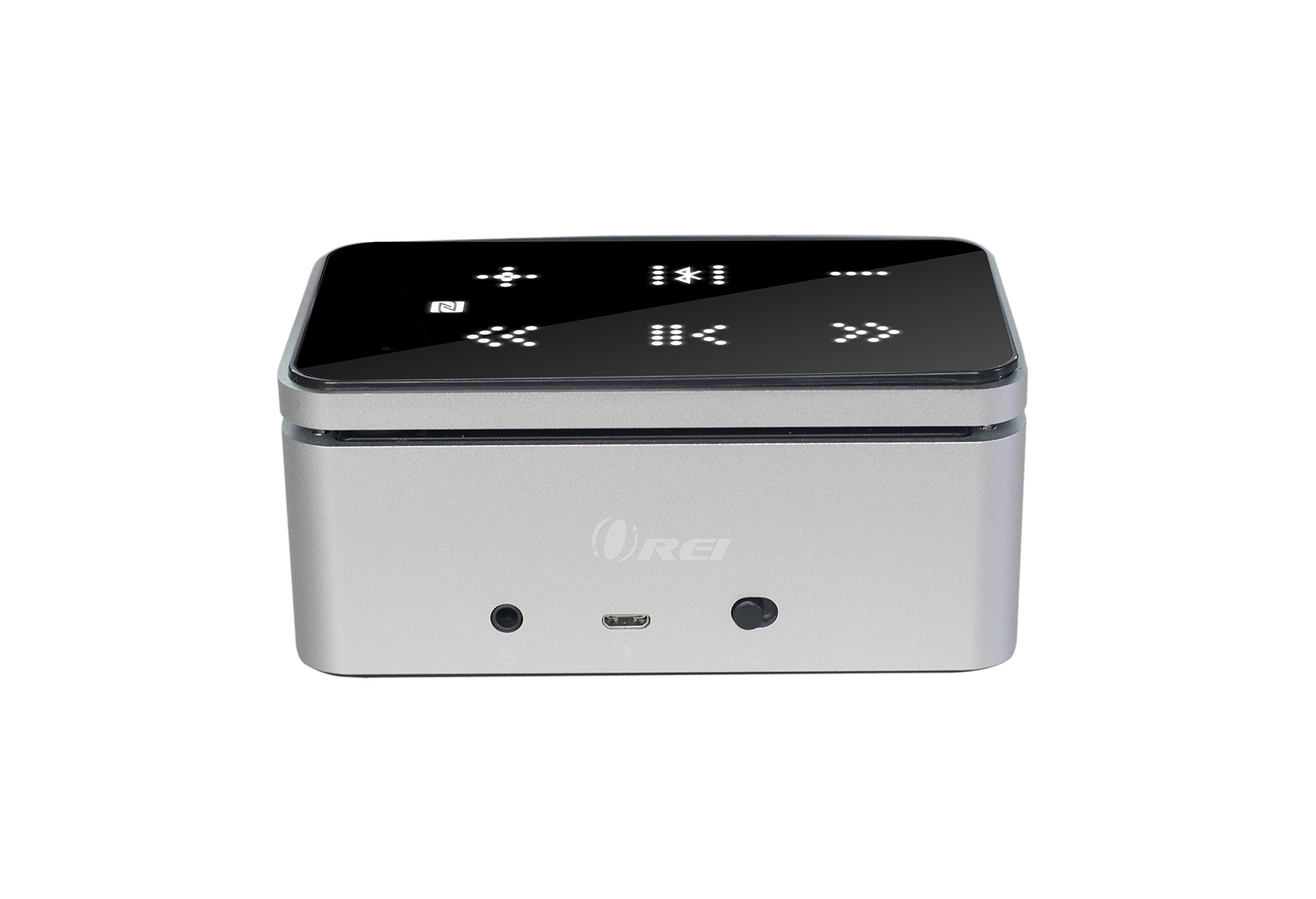 OREI Diamond Enhanced Bass NFC Bluetooth 4.0 Wireless Speaker, Powerful Sound, Built in Mic, Aluminum Body, Touch Panel & Compact Size