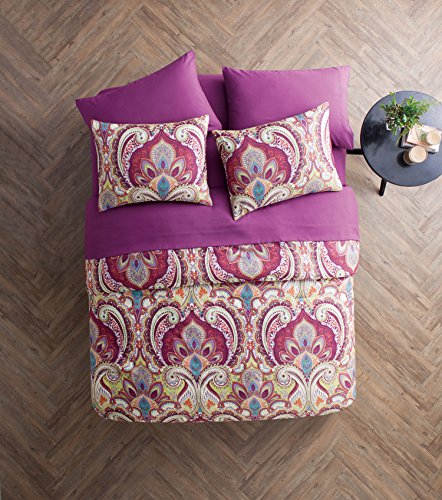 VCNY Home AliciaBohemian Paisley 8 Piece Bed-In-A-Bag Comforter Set, King, Multi