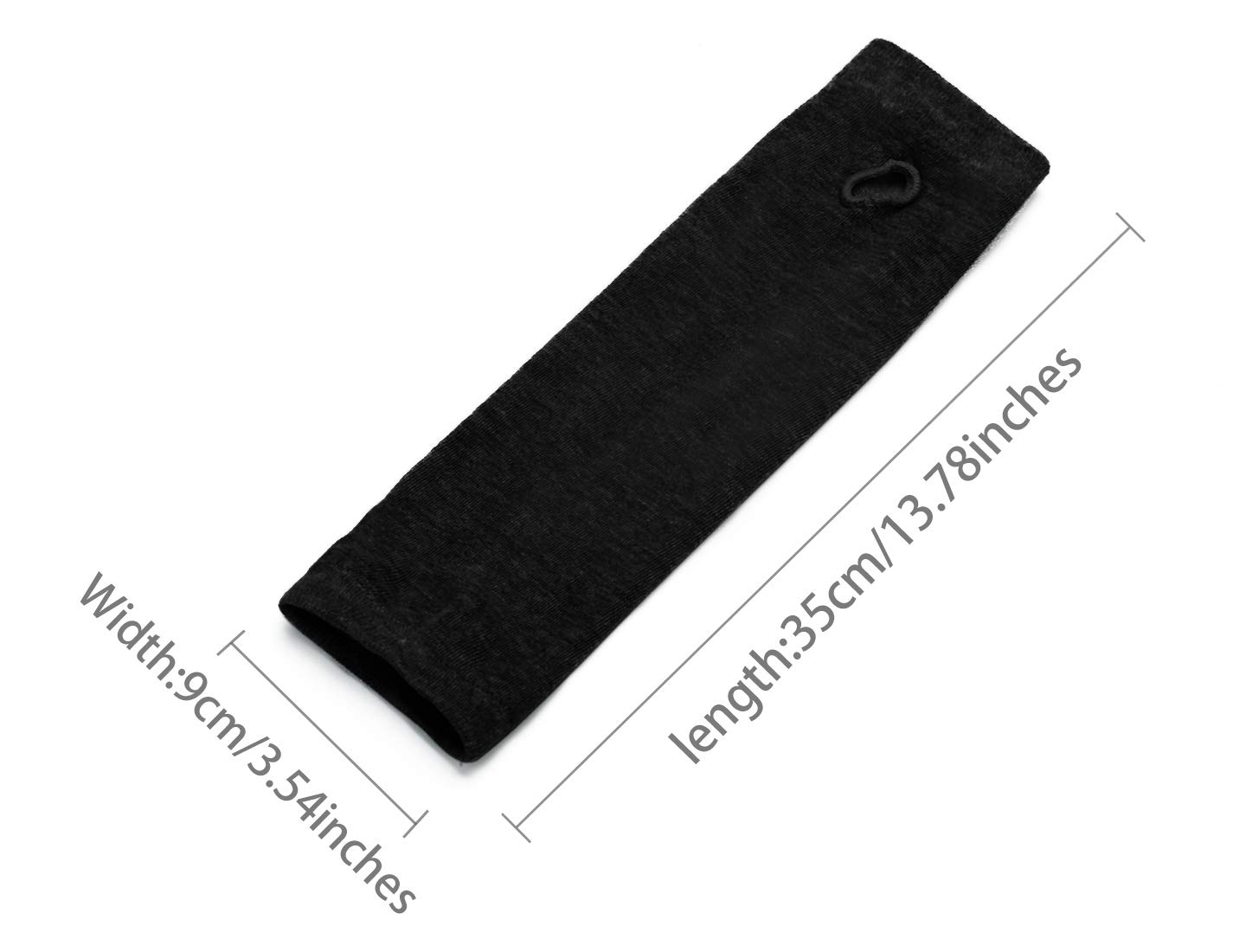 Allegra K Unisex Classic Fashion Stretch Fingerless Arm Warmers Oversleeve One Size Black