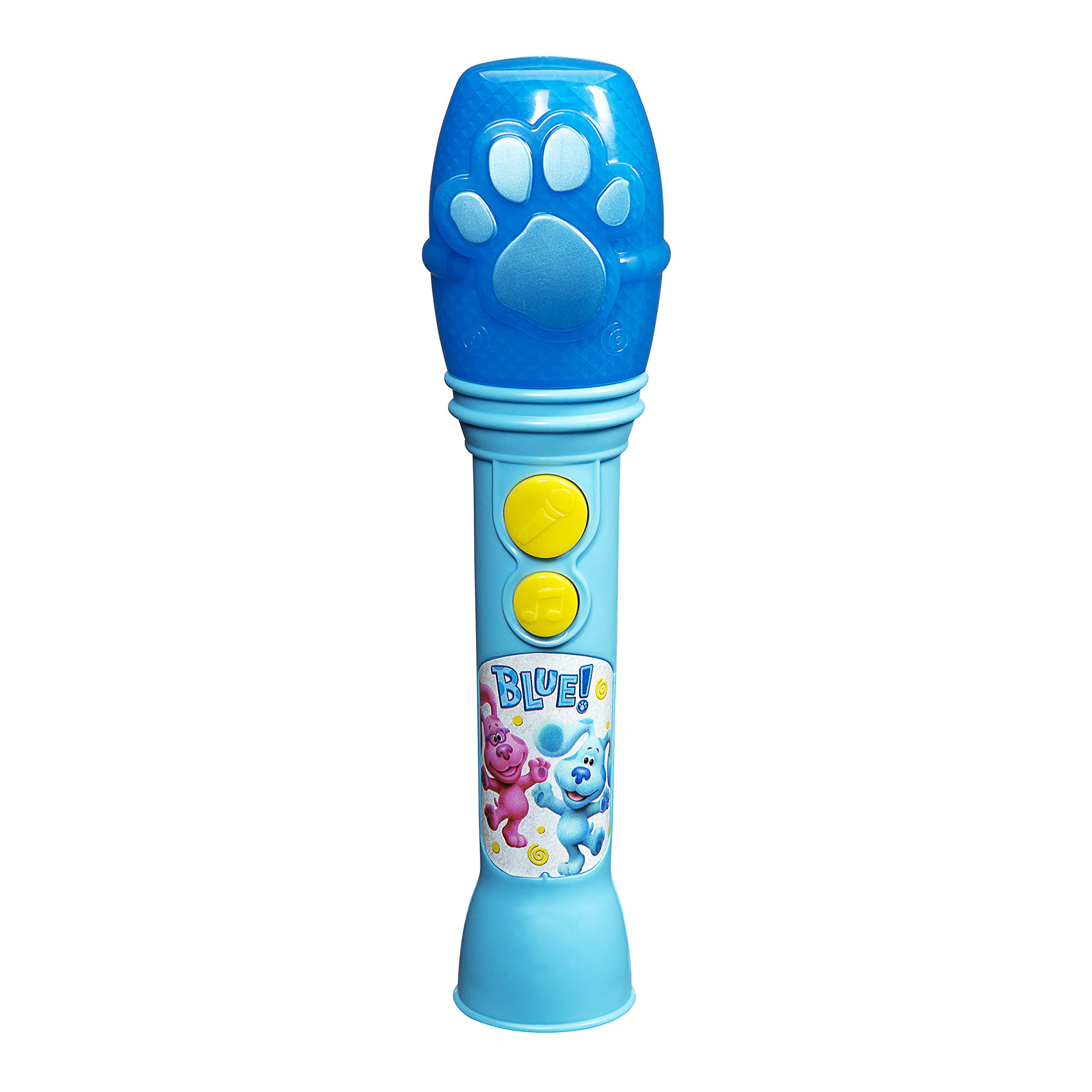 eKids Blues Clues and You Microphone for Kids, Blues Clues Toy Microphone with Built-in Music and Flashing Lights, for Fans of Blues Clues Toys and Gifts