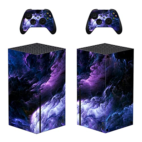 Guugoon Galaxy Space Skins Compatible with Xbox Series X Console Controller, Vinyl Decal Stickers for Xbox Series X,2