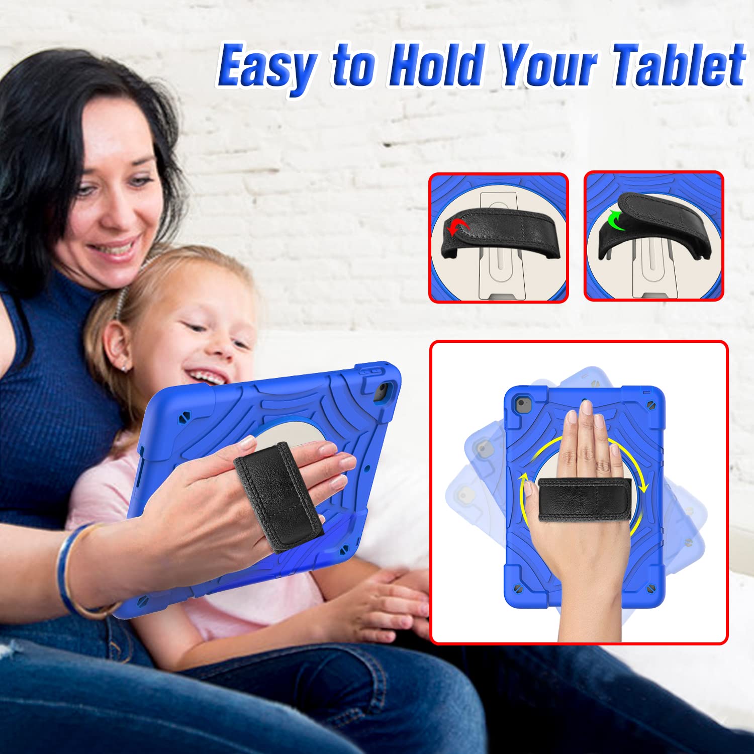 AVAWO iPad 9.7in 6th Generation Case with Protector&Strap&Kickstand