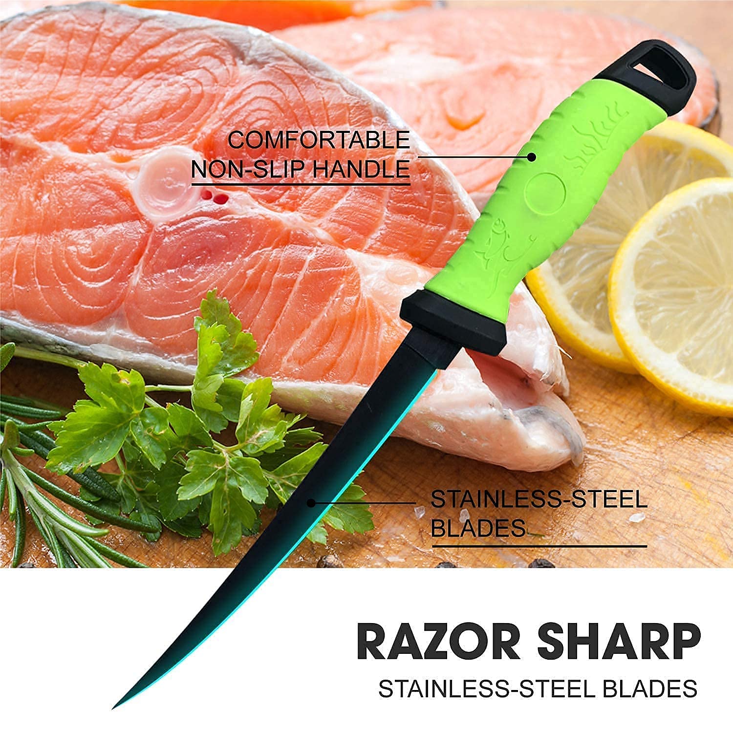 ANTOWIN Fishing Fillet Knife 5 Inch AND 7 Inch