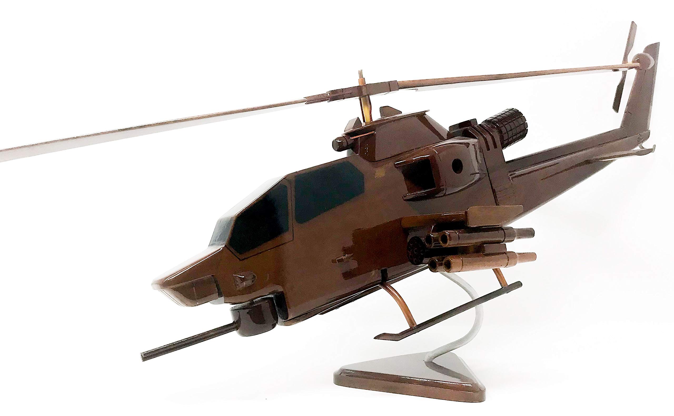 AH1 Cobra Helicopter Wood Model