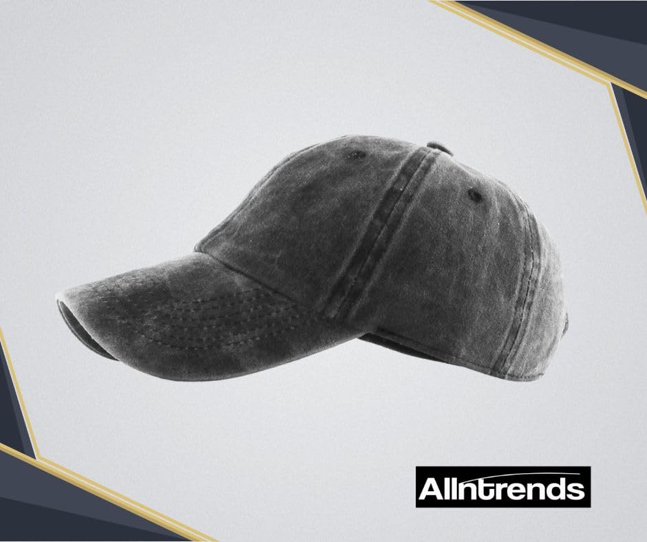 ALLNTRENDS Capsule Corp Washed Pigment Dyed Baseball Cap (Royal Blue)
