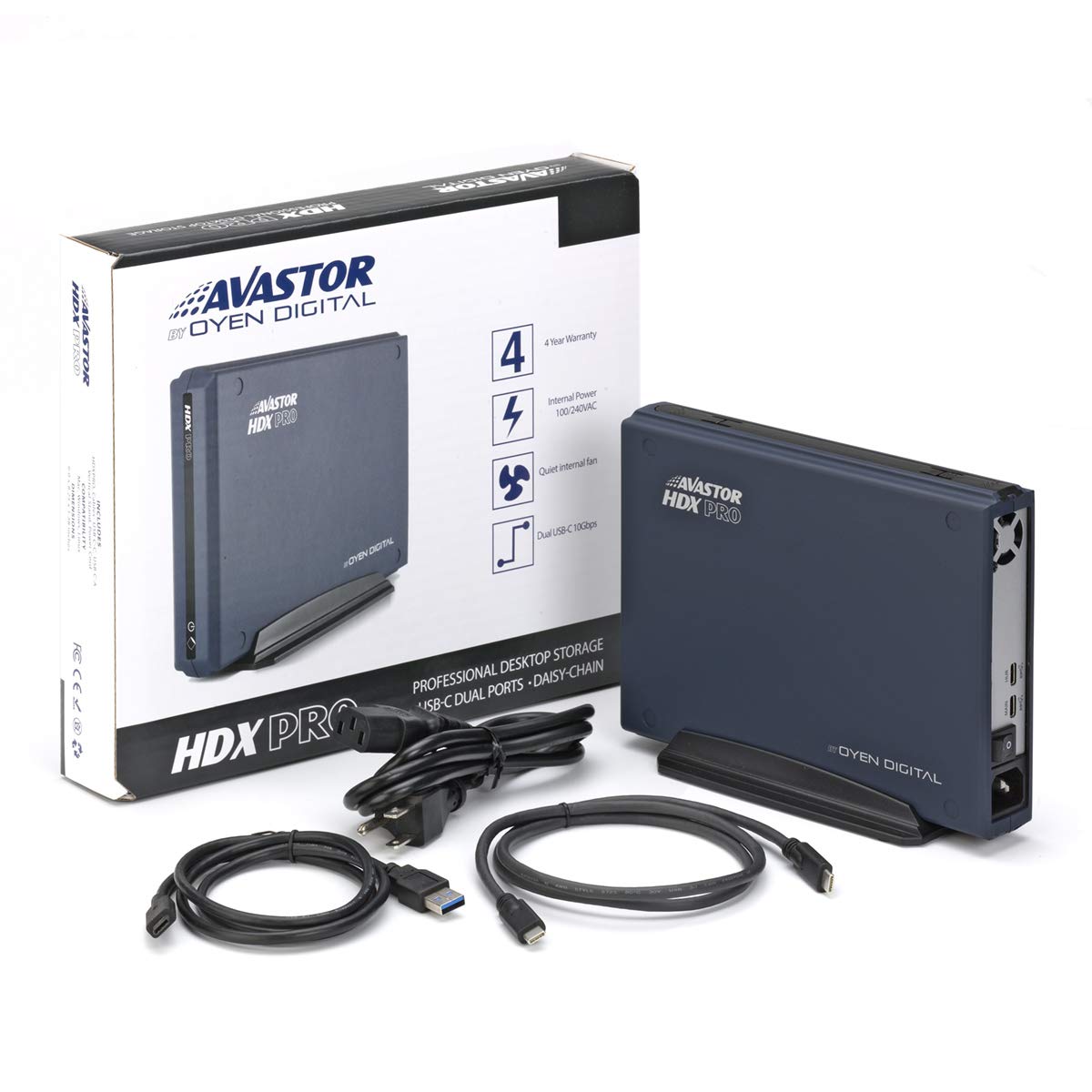 Avastor HDX Pro 18TB USB-C Enterprise 7200RPM External Hard Drive