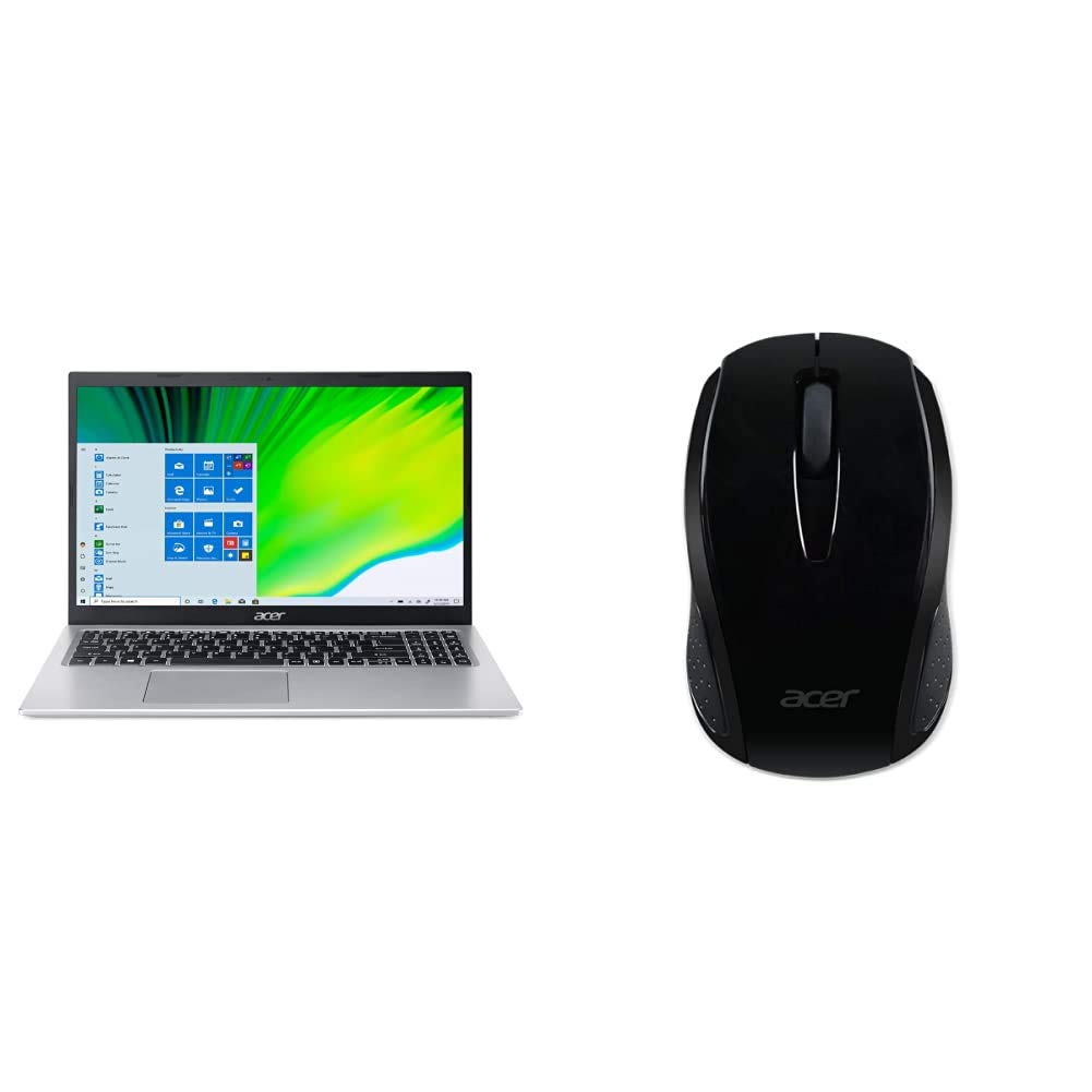 Acer Aspire 5 A515-56-363A, 11th Gen Intel Core i3-1115G4 Processor, 15.6" Full HD IPS Display, 4GB DDR4, 128GB NVMe SSD Black M501 Wireless Mouse