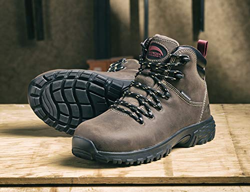 Avenger Work Boots Flight A7420 Men's Alloy Toe EH Waterproof Work Boots, 12 W