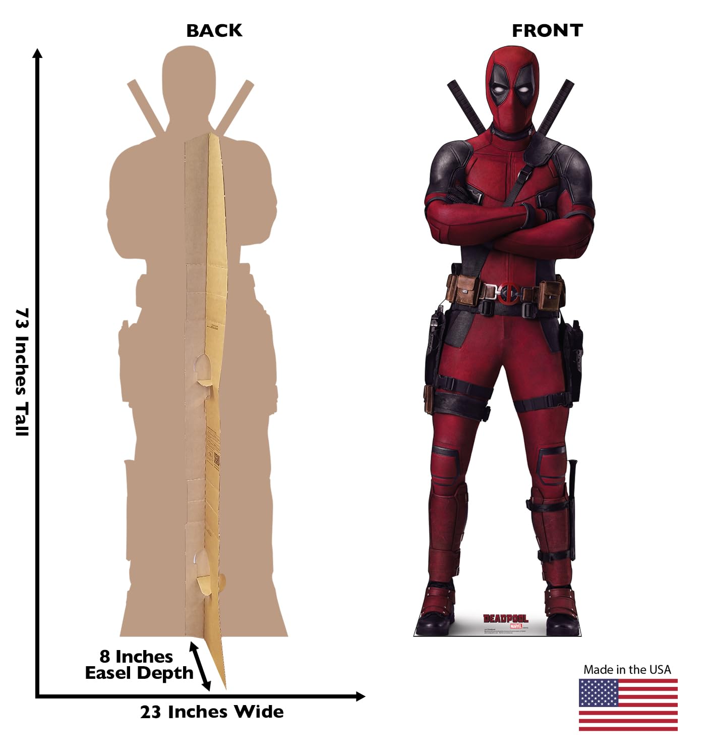 Cardboard People Deadpool Life Size Cardboard Cutout Standup - Deadpool (Film)