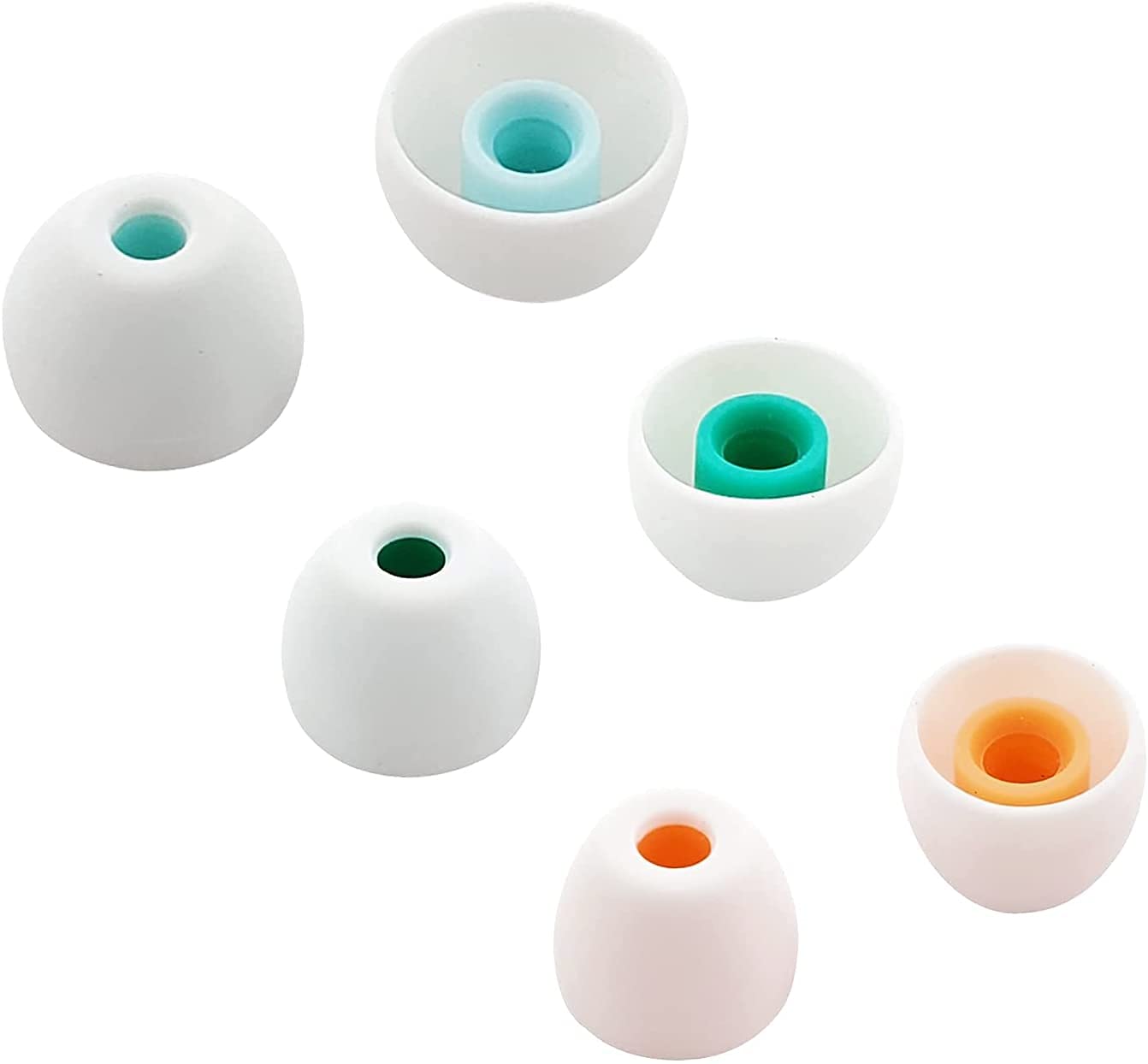 ALXCD Eartips Compatible Sony WI-XB400 WF-C500 Earbuds, S/M/L 3 Pairs Soft Silicone Ear Tips Replacement Earbuds Tips, Compatible with SONY WI-XB400 WF-C500, SML White