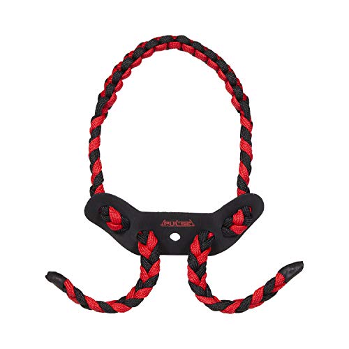 Allen Paracord Braided Wrist Bow Sling, Black/Red