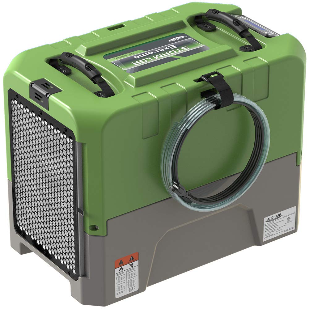 ALORAIR 180 Pint Commercial Dehumidifier with Pump for Basement Warehouse & Job Sites, Large Space Crawl Space Dehumidifier for Efficient Water Damage Restoration,5 Years Warranty,Green