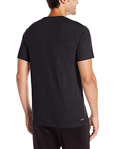 adidas Men's Badge of Sport Classic Tee, Core Black/White, Medium