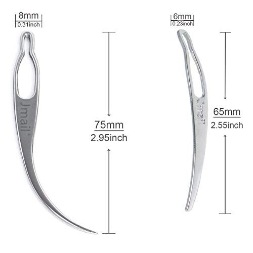 AlyBoto 6Pcs Dreadlock Accessories Dreadlock Crochet Hook Hair Locking Tool Crochet Needles for Hair Dreadlock Crochet Kit Bamboo Handle Crochet Set (6 Pieces/Pack)