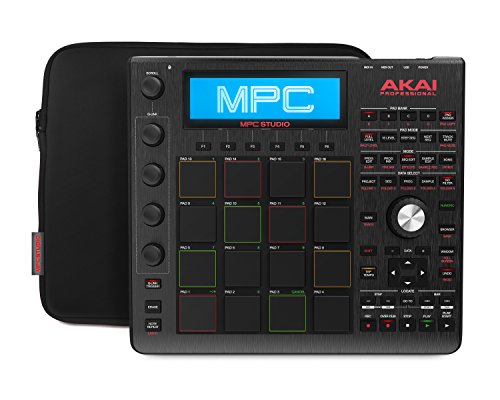 Akai Professional MPC Studio Black | Ultra-Portable MPC With MPC Software (Download), USB Power, LCD Screen, Touch Sensitive Encoders, Brushed Aluminium Body & Data Dial