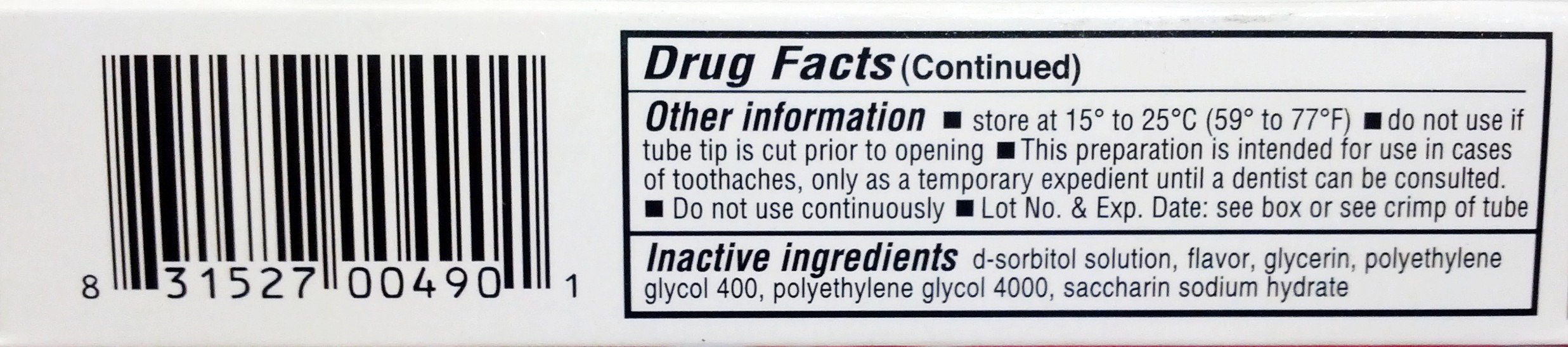 IODENT ORAL ANALGESIC GEL 0.42 OZ