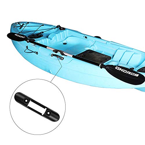 Amersumer 4 Pcs Kayak Paddle Mount Clips, Universal Plastic Kayak Paddle Holder, Kayak Paddle Accessories & Fishing Net Clips (8 Screws Included)