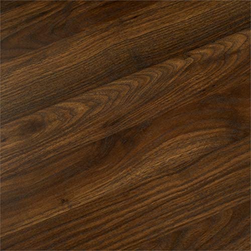 Walker Edison Anastasia Modern Metal Wrap X Base Coffee Table, 30 Inch, Dark Walnut and Black