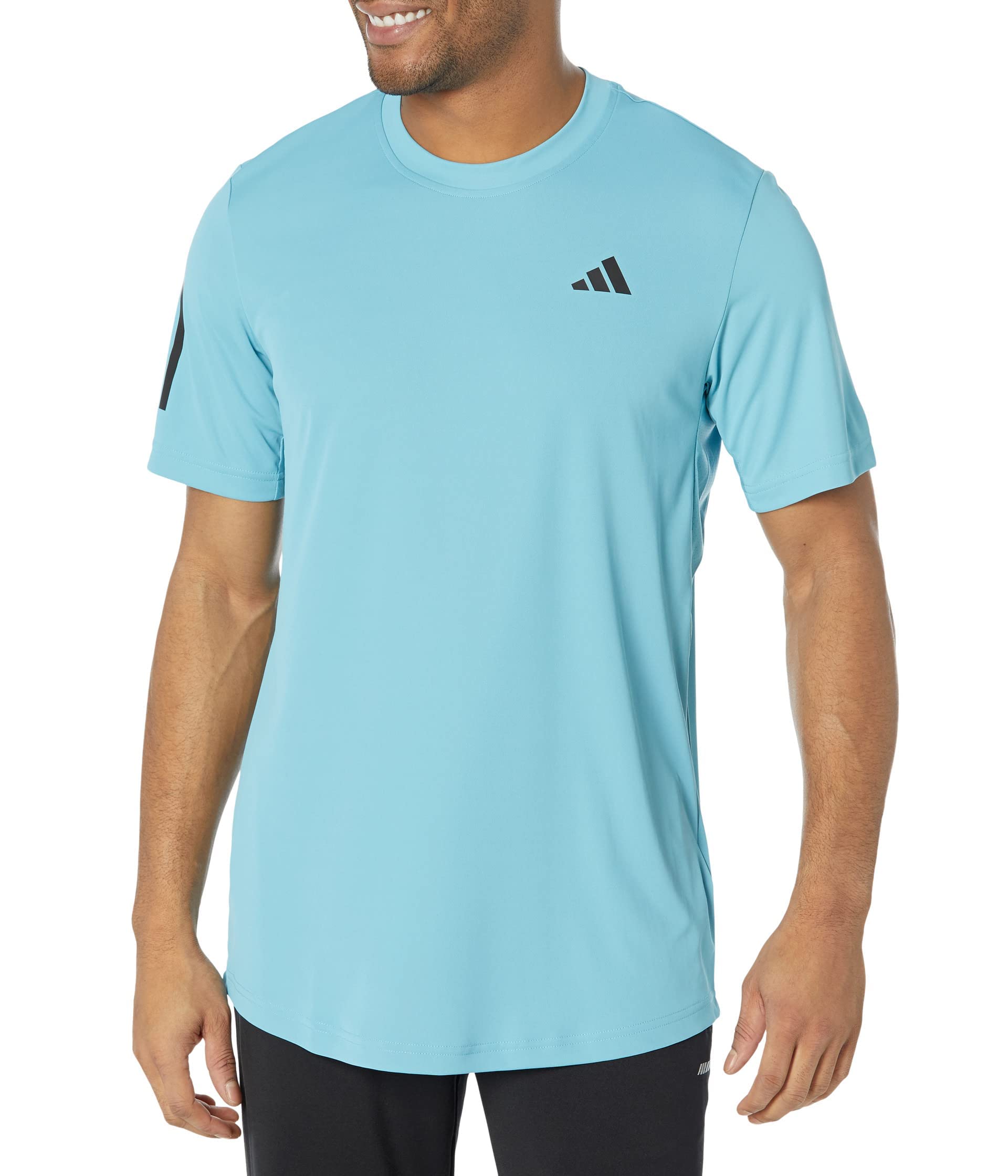 adidas Men's Club 3-Stripes Tennis T-Shirt, Preloved Blue, X-Large