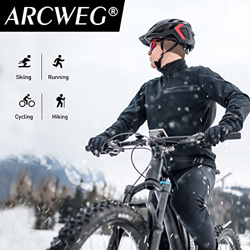 Arcweg Skull Cap Hat Winter Thermal Helmet Cycling Cap Beanie Sports Head Warmer Coffee