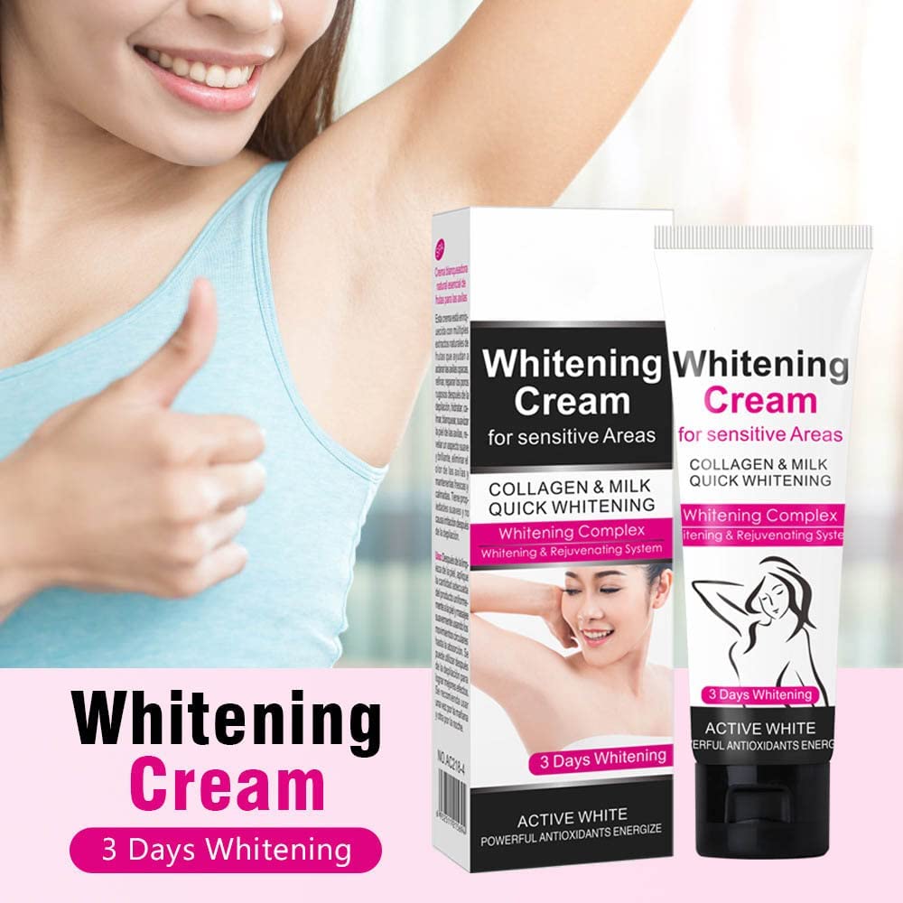 Acclyd Dark Spot Corrector Skin Lightening Cream for Body, Intimate Areas, Underarms, Armpit, Knees, Legs, Elbows and Inner Thigh, Whitening Cream Dark Spot Remover for Sensitive Areas (1.76 Fl Oz)