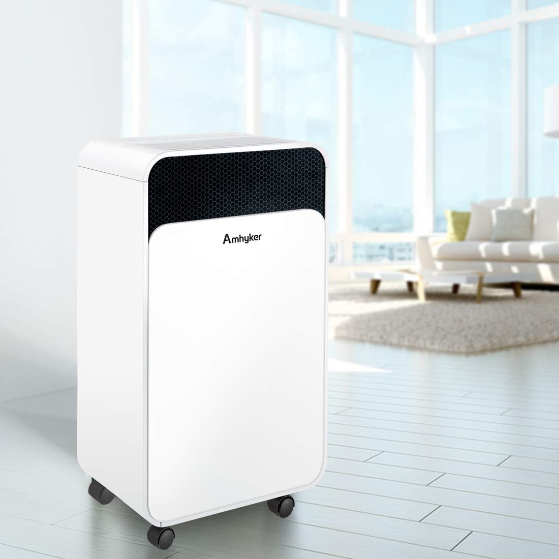 Amhyker 30pint Dehumidifiers for Home Basements, Bedroom, Kitchen, Bathroom,4 Gallons/Day Intelligent Humidity Control for Space Up to 1000 Sq Ft