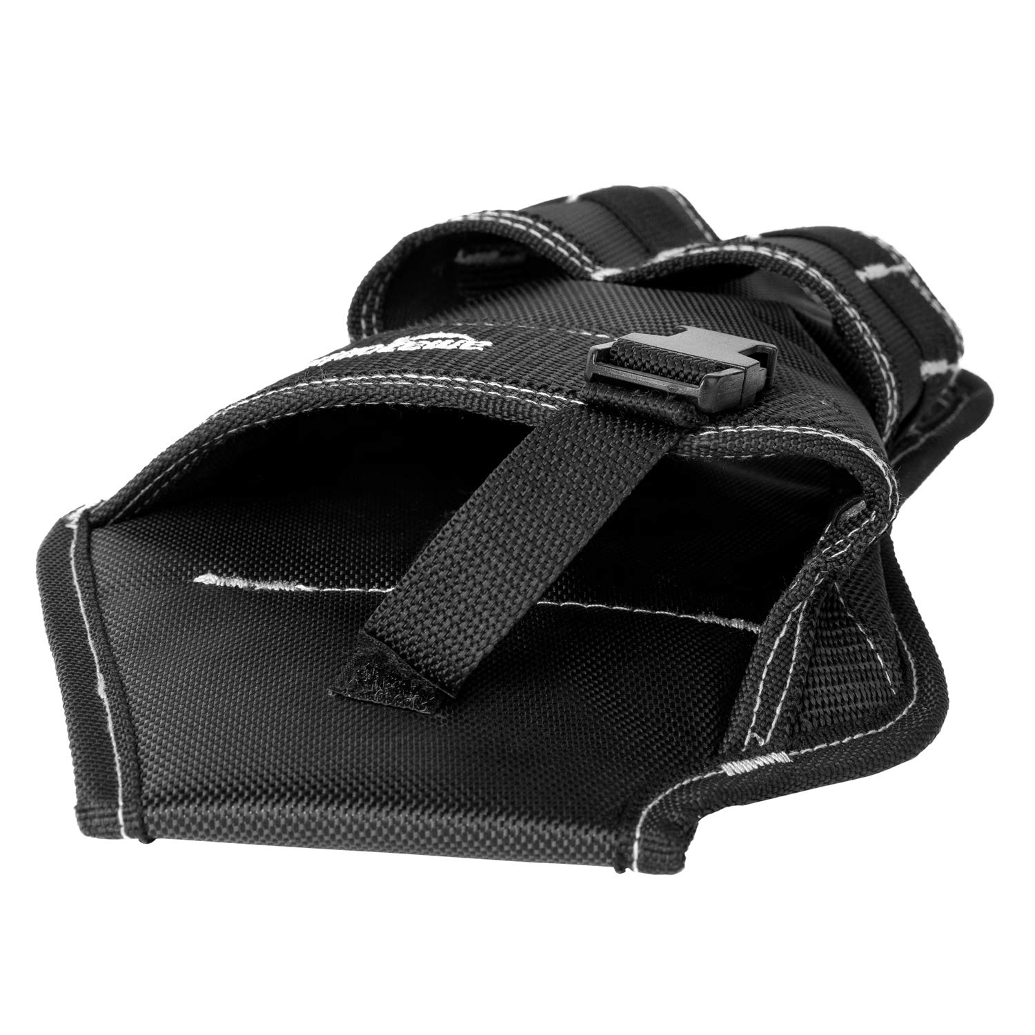 Amazon Basics 2 Pockets Drill Holster with 17 Loops, Black, 12.2 x 7.3 x 2.76 in