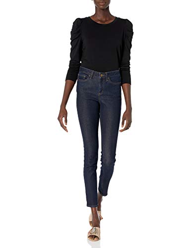 Amazon Essentials Women's Supersoft Terry Pleated-Sleeve Sweatshirt (Previously Daily Ritual), Black, Small