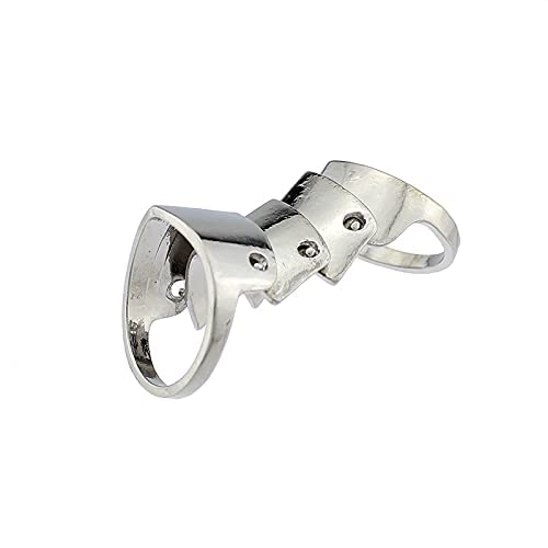 Acosplayer Nana Anime Ring Oosaki Nana Cosplay Knuckle Rings Gothic Finger Bone Ring Punk Jewelry Accessories Props (Silver)