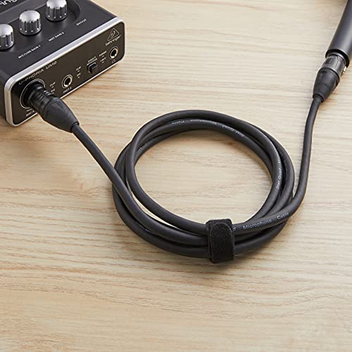 Amazon Basics XLR 4-Conductor Star Quad Balanced Microphone Cable - 6-Foot, Black