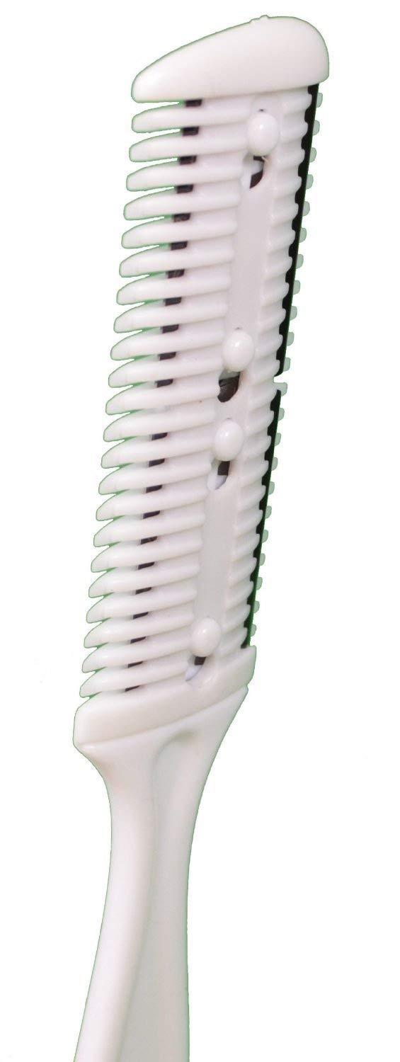 ALAZCO Value Set - MANUAL TRIMMER Personal Double Edge Razor Comb For Hair Beard Bikini Trimming & Thinning - Comes with 24 Extra Premium Stainless Steel Blades