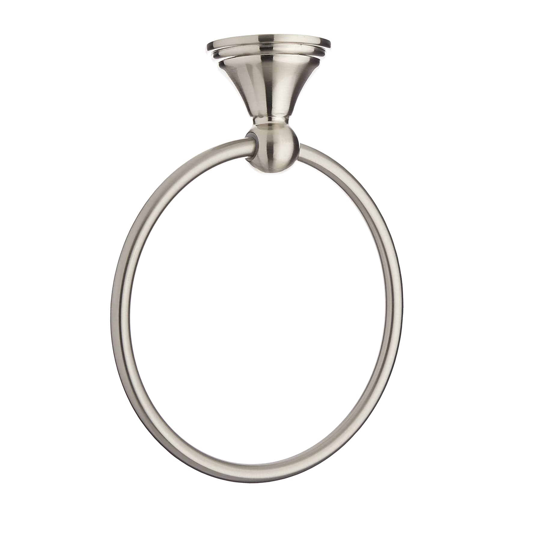 Amazon Basics AB-BR807-PC Modern Towel Ring, 6.3-inch Diameter, Round, Polished Chrome