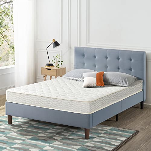 Best Price Mattress 6 Inch Tight Top Innerspring Mattress - Comfort Foam Top with Bonnell Spring Base, CertiPUR-US Certified Foam, Queen,White