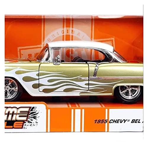APLIQE Scale Model Vehicles for 1955 Chevy BEL AIR Simulation Die Casting Metal Model Children's Toy Gift1:24 Sophisticated Gift Choice