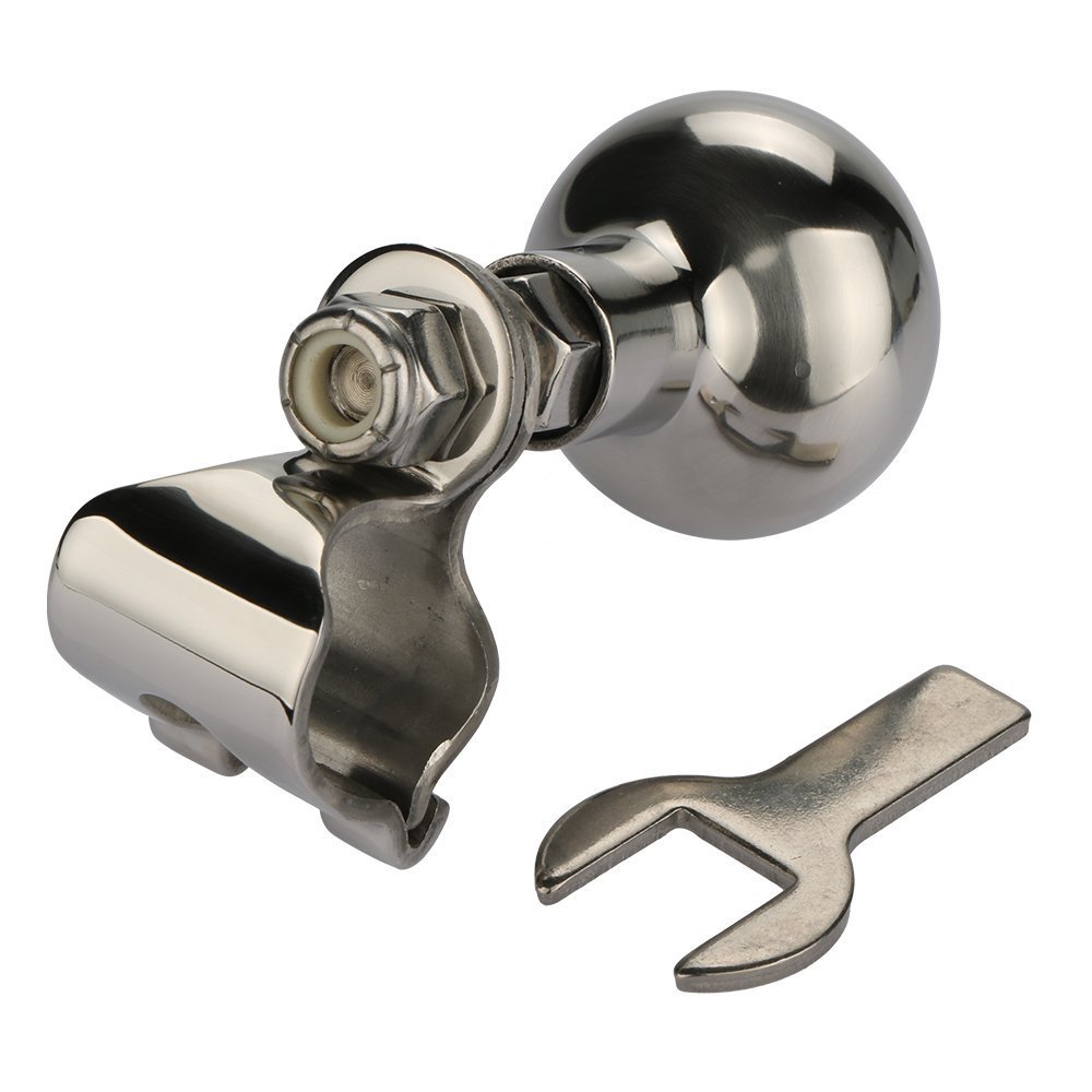 Amarine Made Aisi 316 Stainless Steel Marine Sport Boat Steering Wheel Knob, Steering Wheel Maneuvering Knob - S, M, L (S)