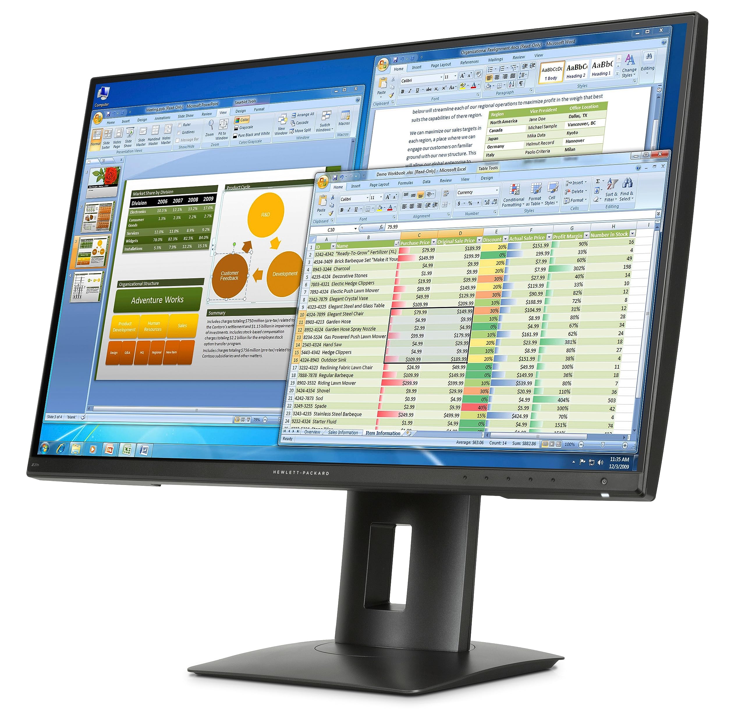 HP K7C09A8#ABA Z27n 27'' 1440p Quad HD LED-Backlit LCD Monitor, Black
