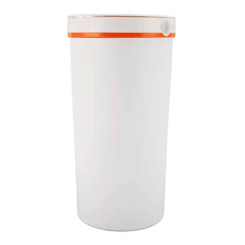BROLEO Automatic Trash Can, Minimalist 15L Refillable Wide Mouth Trash Can with Essential Oil Diffuser for Bathroom, BROLEOg43w2of5tp